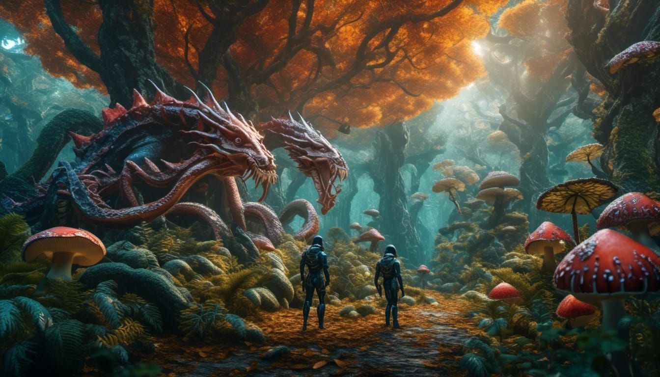 Alien world - AI Generated Artwork - NightCafe Creator