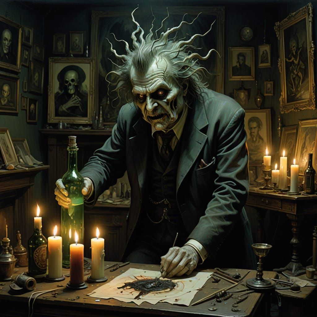 Tormented Artist Unleashes Lovecraftian Horror in ... - AI Art