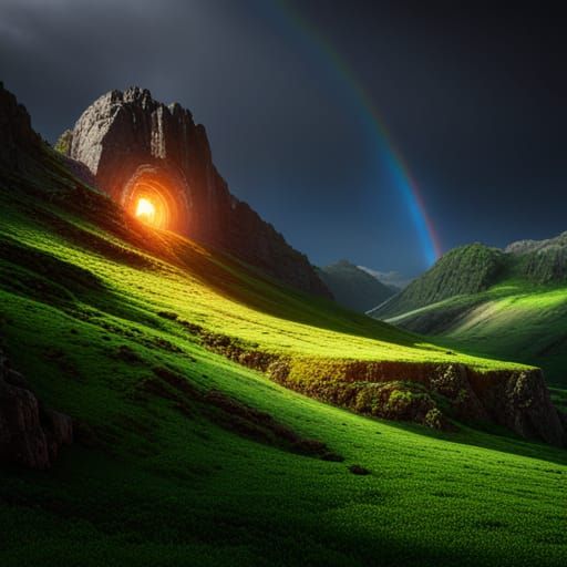 Tom MacDonald rainbow flash, unreal engine 5 ,128 bit graphics,flashes ...