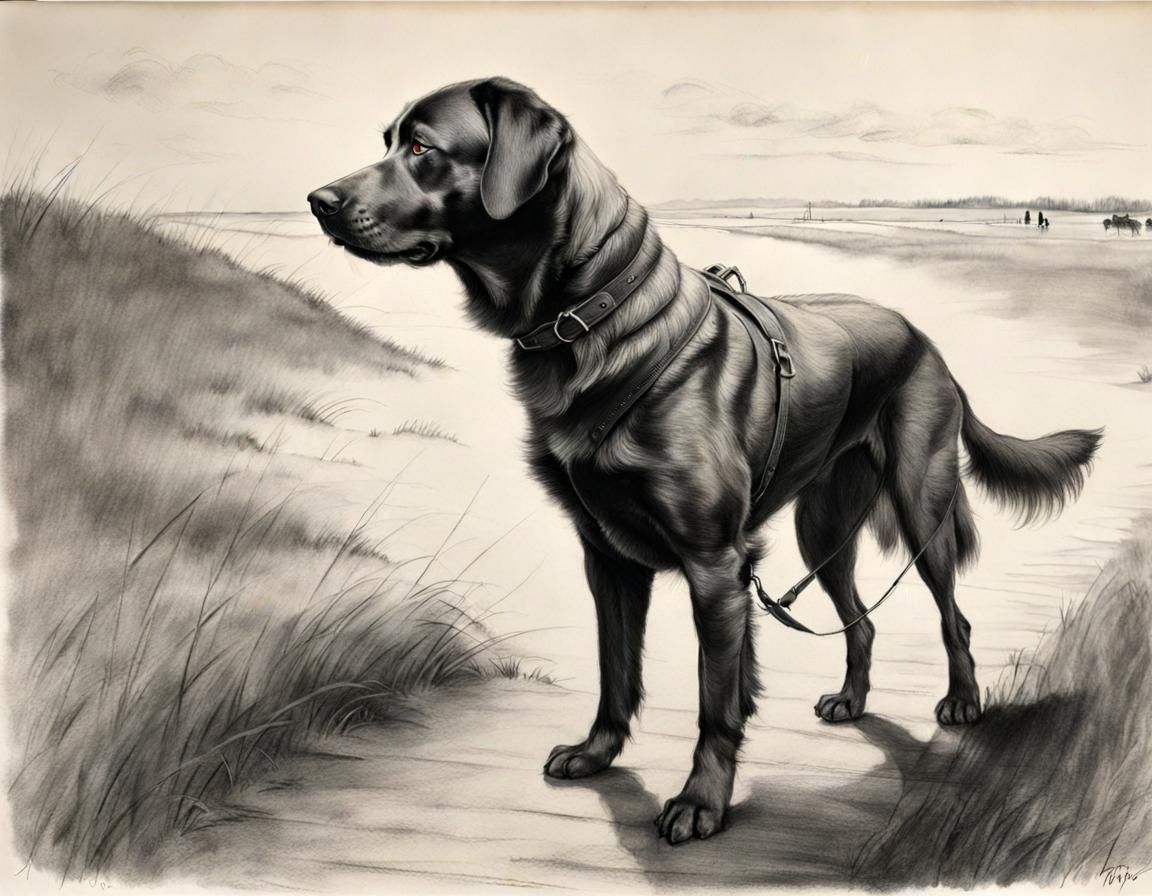 Pencil sketch dog - AI Generated Artwork - NightCafe Creator