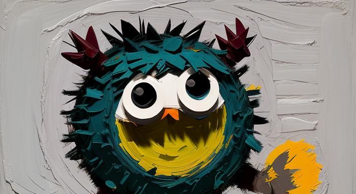 Fuzzy wompler child monster #30 - AI Generated Artwork - NightCafe Creator