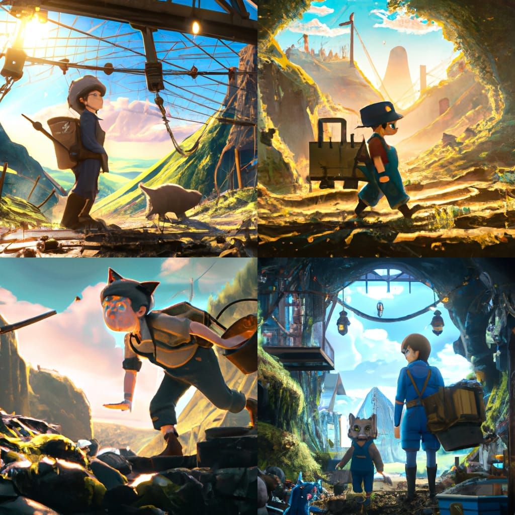 Cat miner - AI Generated Artwork - NightCafe Creator