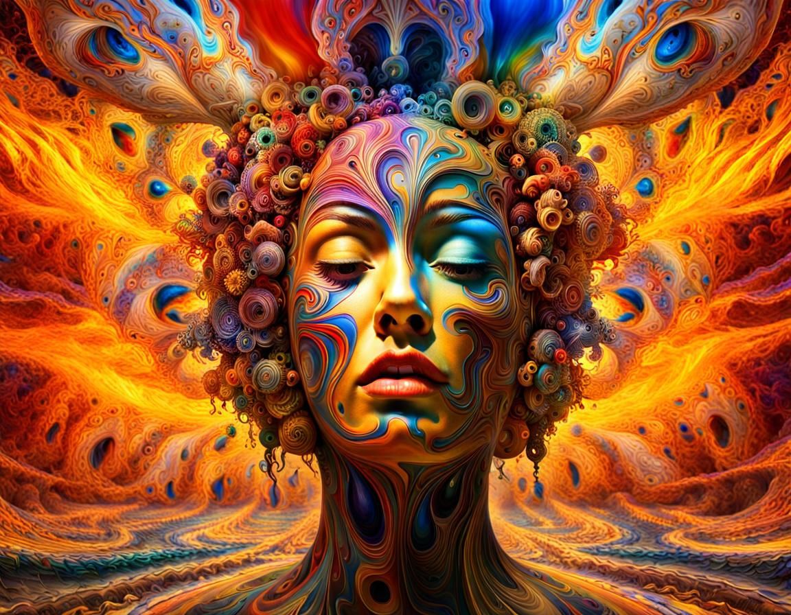 Abstract representation of the human psyche - AI Generated Artwork ...