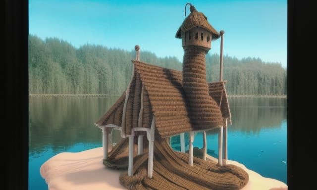 Yarn House - AI Generated Artwork - NightCafe Creator