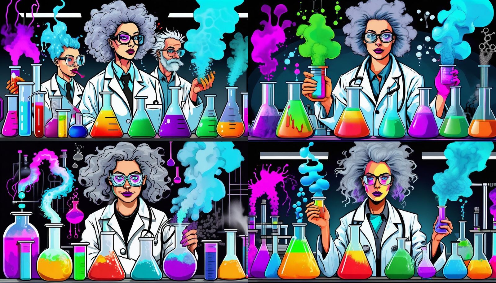 The Science Crew - AI Generated Artwork - NightCafe Creator