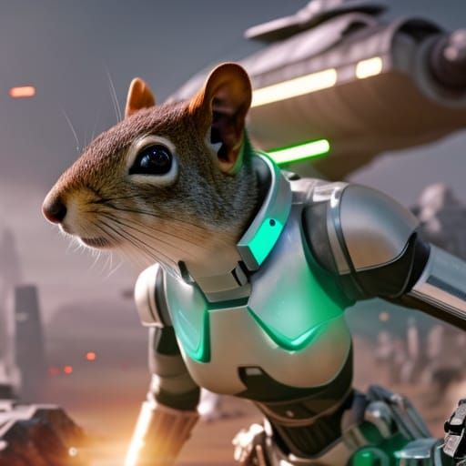 Space Squirrel Super Soldier #4 - AI Generated Artwork - NightCafe Creator