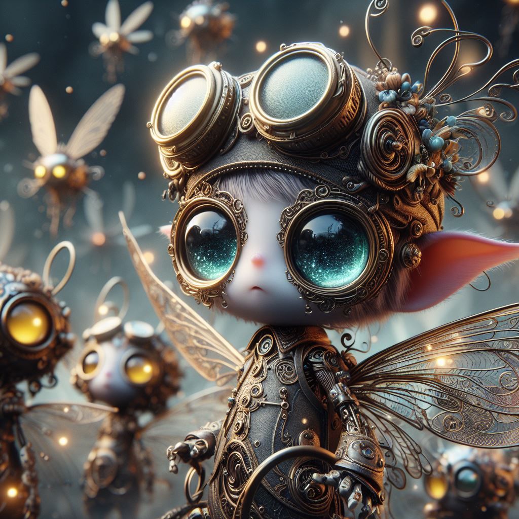 Steampunk Fairy Alien BI - AI Generated Artwork - NightCafe Creator