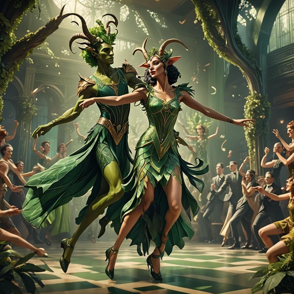 Dancing Dryads - AI Generated Artwork - NightCafe Creator