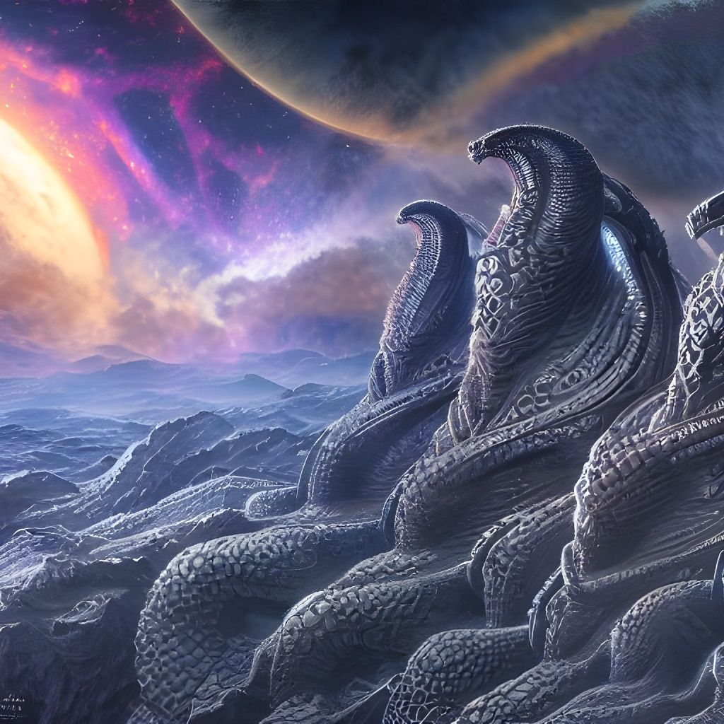 Cosmic Hydra - AI Generated Artwork - NightCafe Creator