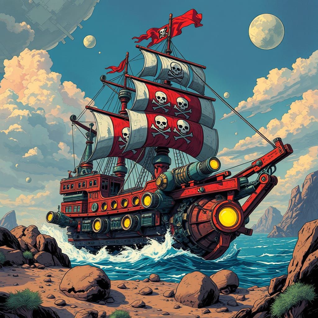 A pirate ship transformer - Pirate Ship Transformer in Sci-...