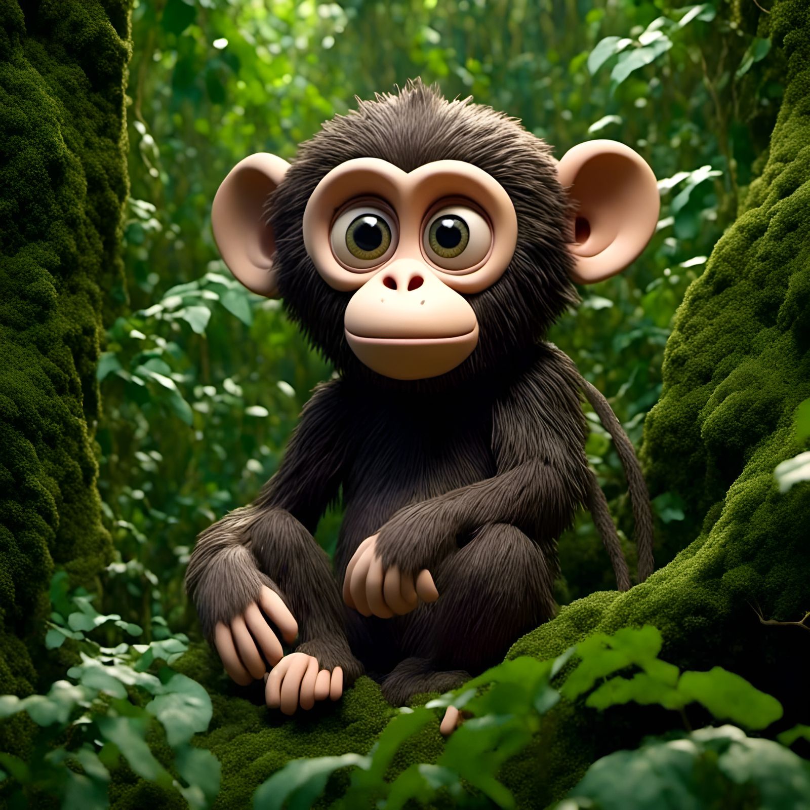 Monkey See - AI Generated Artwork - NightCafe Creator