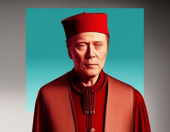 Christopher Walken wearing a fez - AI Generated Artwork - NightCafe Creator