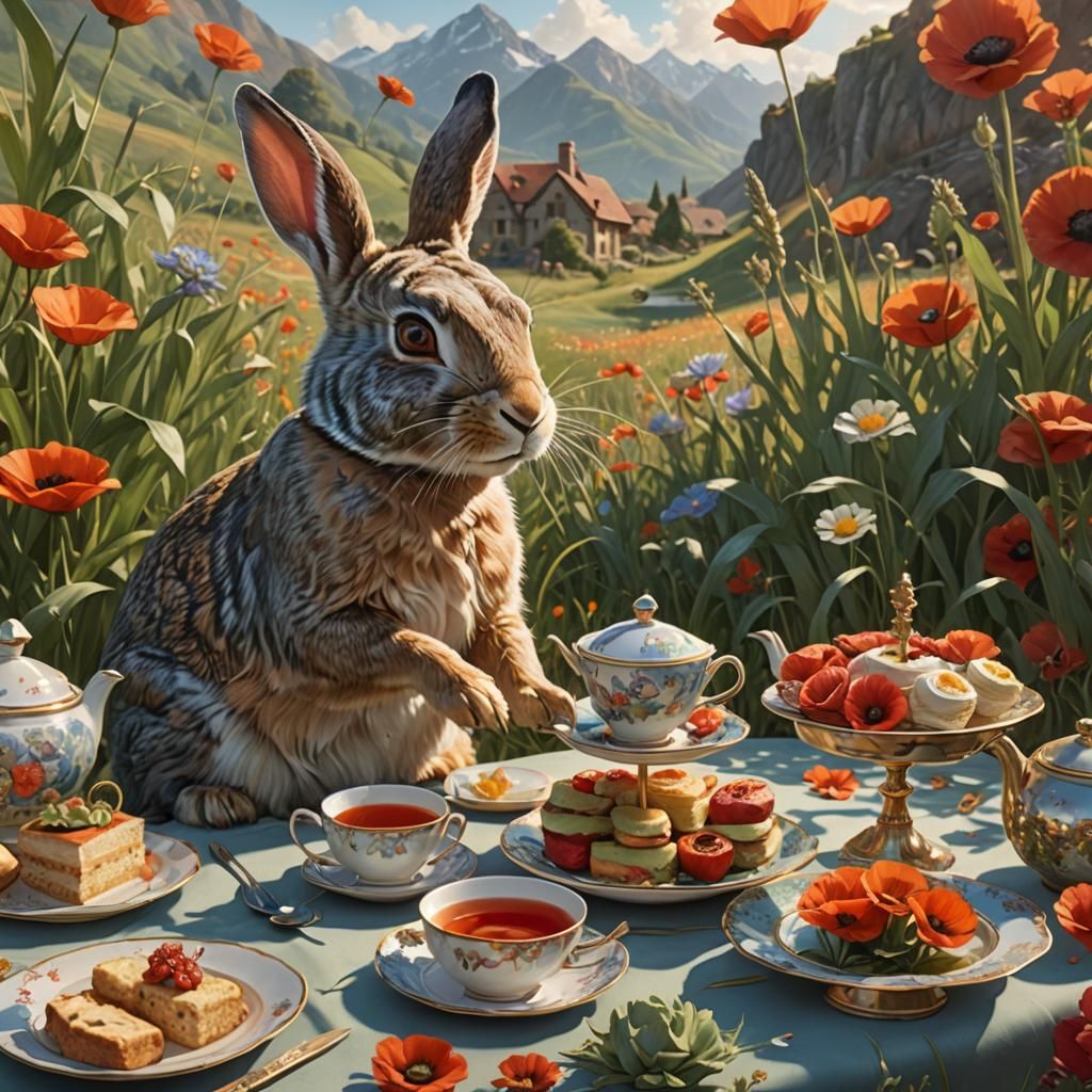 The Afternoon Bunny. - AI Generated Artwork - NightCafe Creator