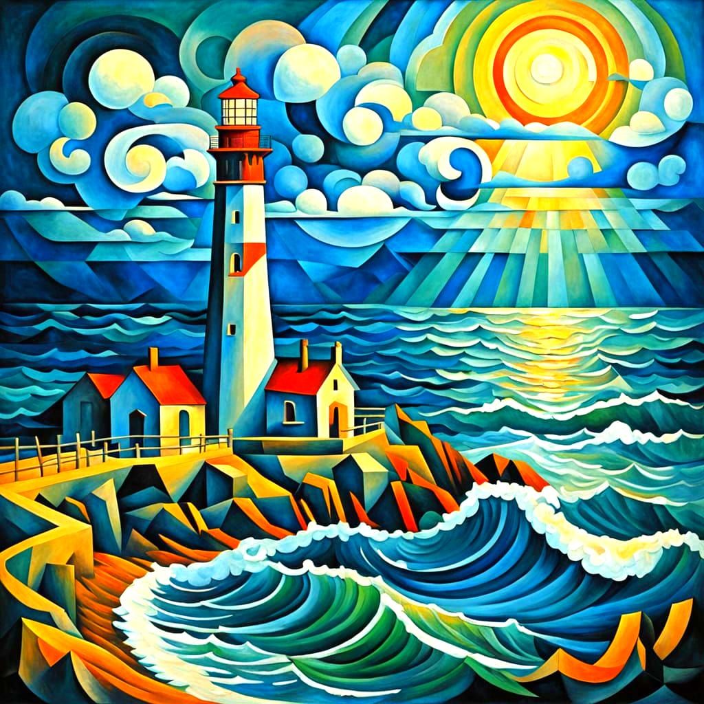 "Cubist Coastal Light" - "Cubist Coastal Light"