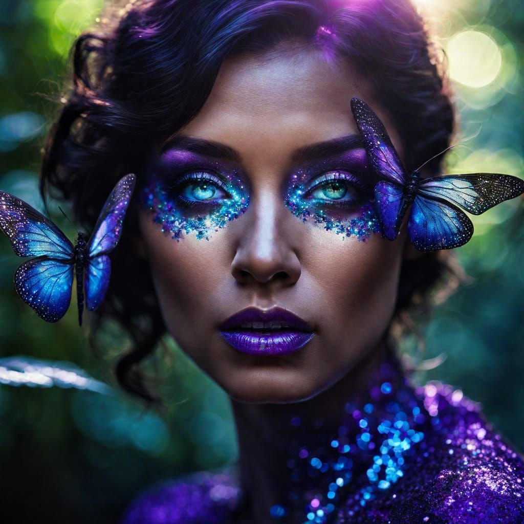 Butterfly Woman - AI Generated Artwork - NightCafe Creator