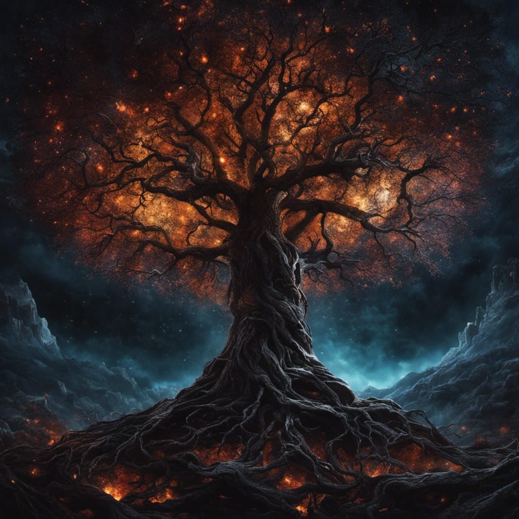 Withering Tree of Life - AI Generated Artwork - NightCafe Creator