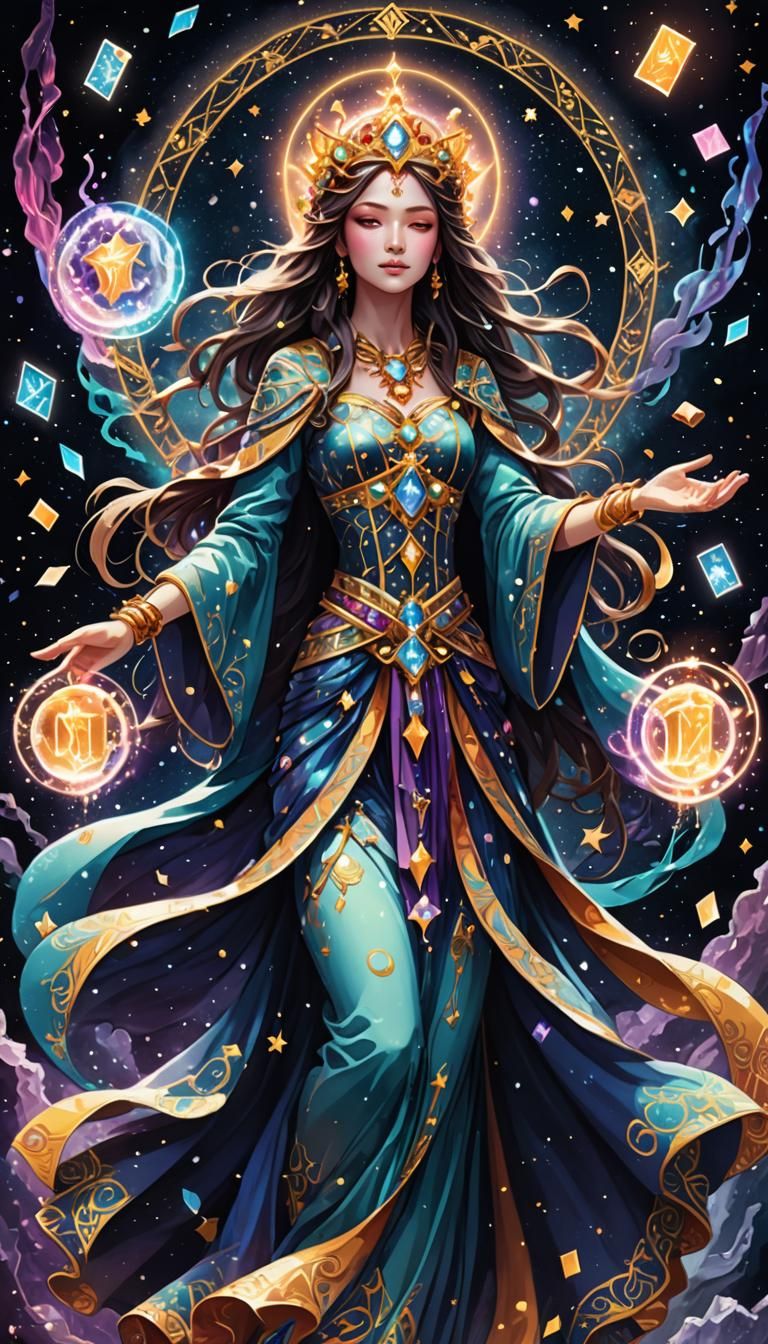 A Cosmic Goddess of dreams an magic - AI Generated Artwork - NightCafe ...