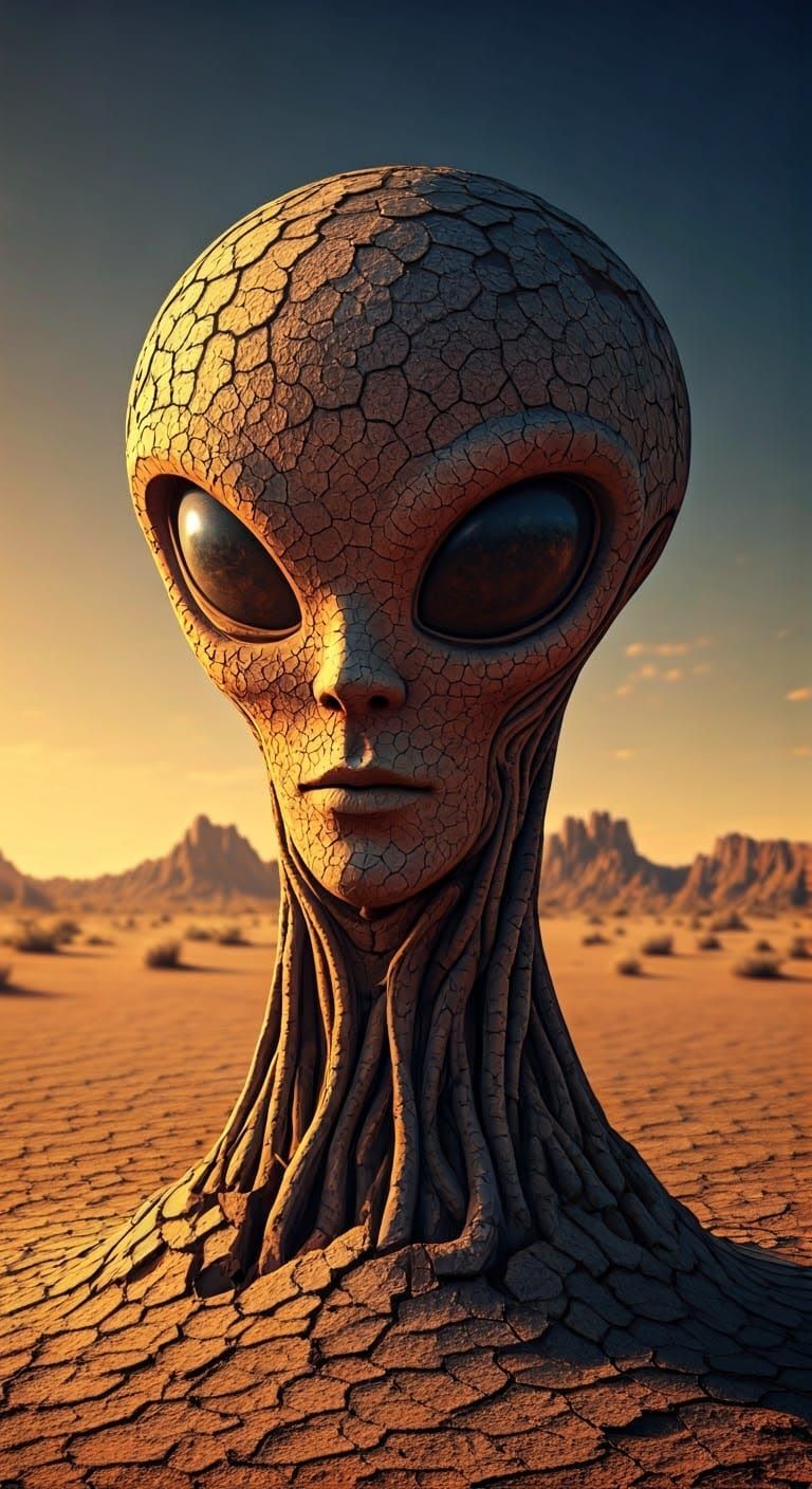 Claylien... - Ancient Alien Clay Sculpture Blends into Sonor...