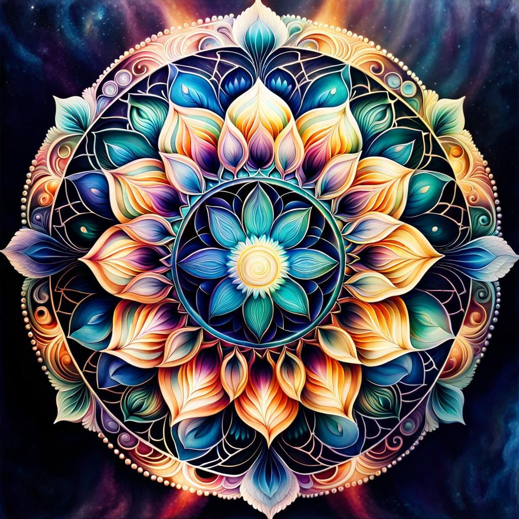 Mandala - AI Generated Artwork - NightCafe Creator