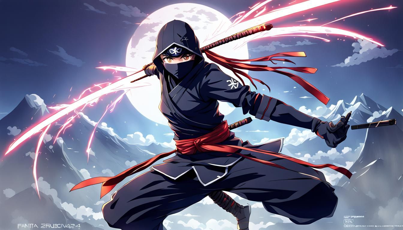 lighting Ninja by artist "anime", Anime Key Visual, Japanese Manga ...