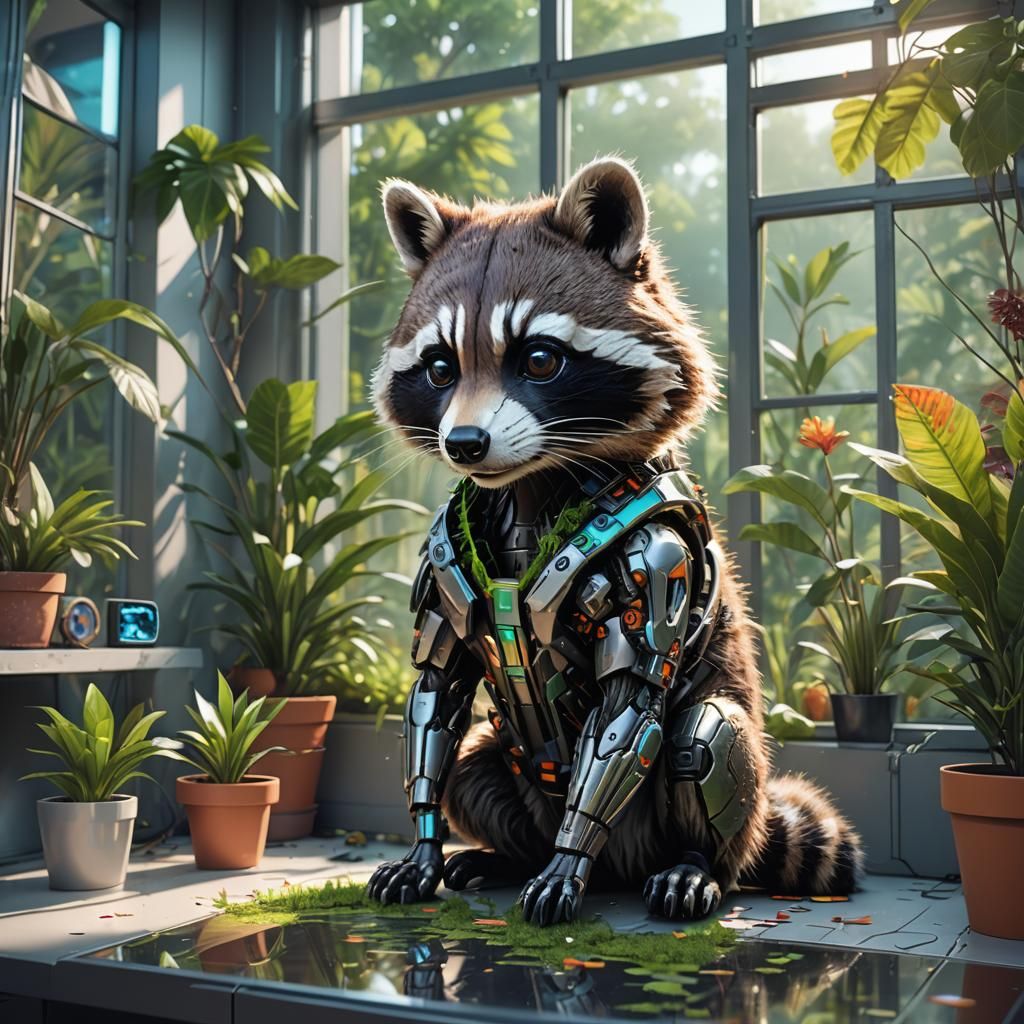 The Special Racoon. - AI Generated Artwork - NightCafe Creator