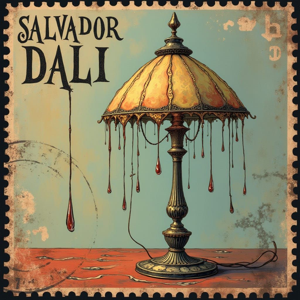 Lamp on a stamp - Lamp on a stamp