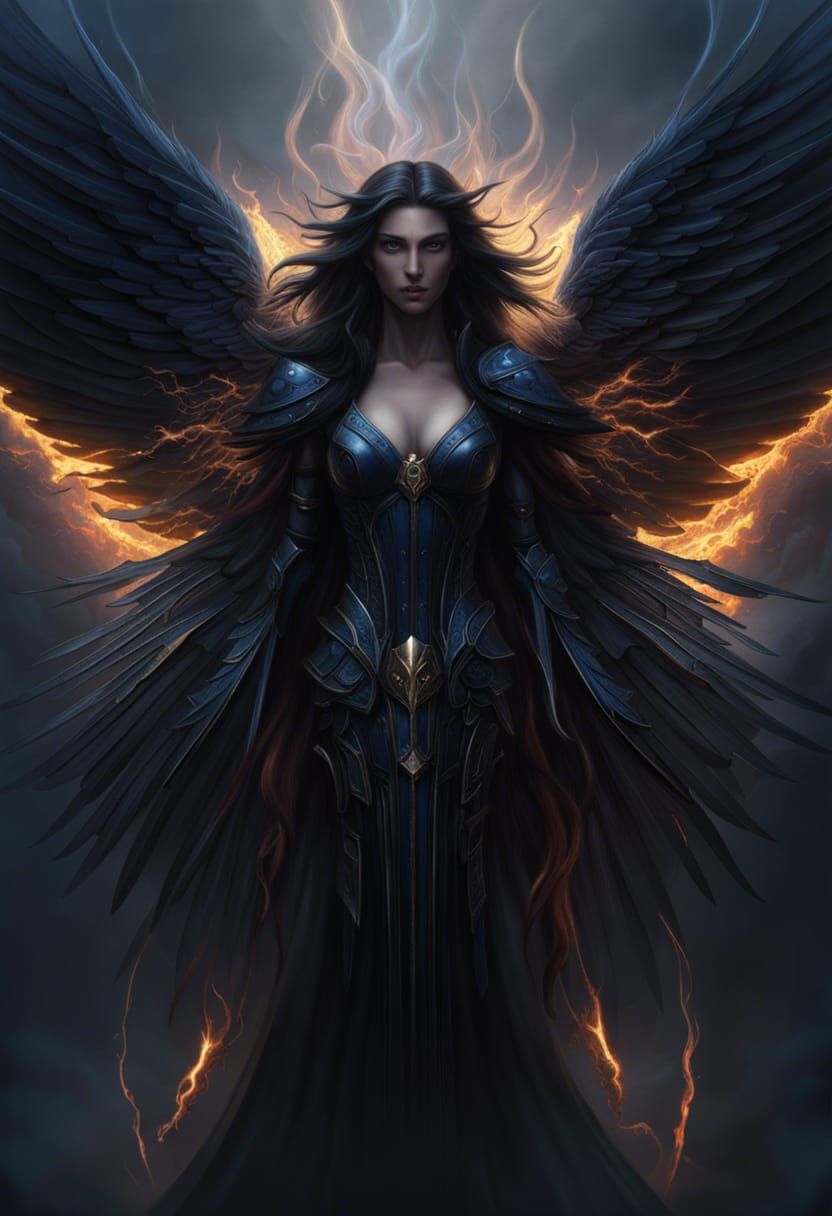 Fire_archangel - AI Generated Artwork - NightCafe Creator