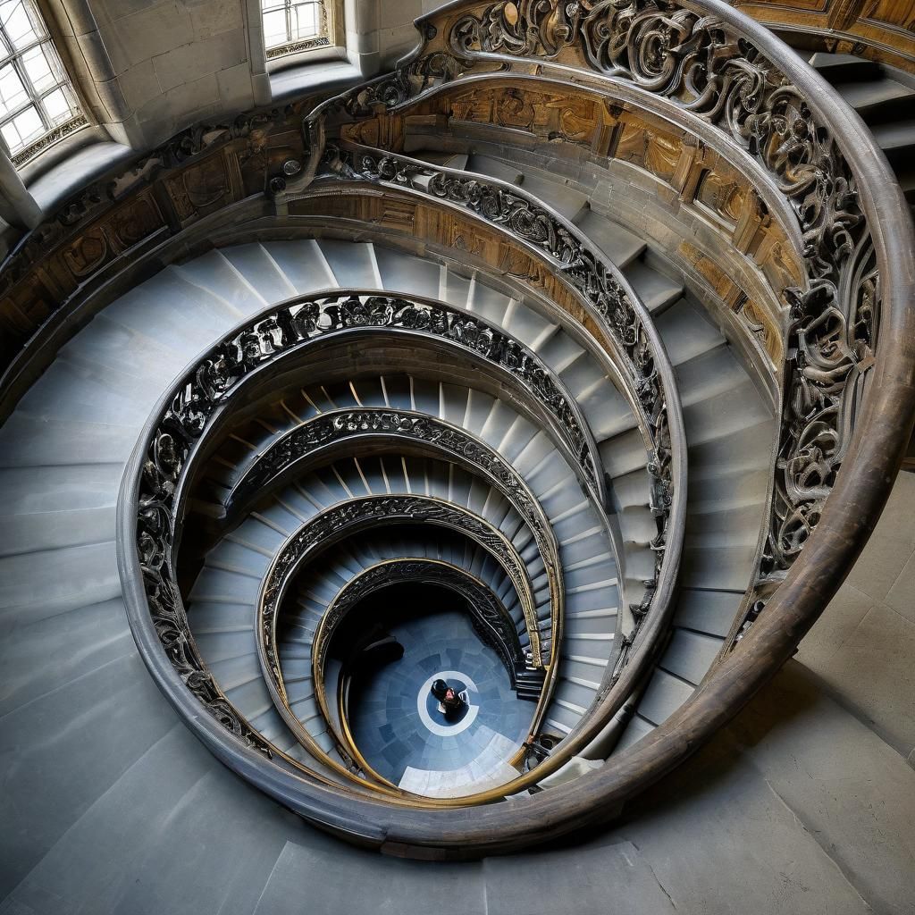 Staircase designed by Leonardo da Vinci's 1516.one of the most ...