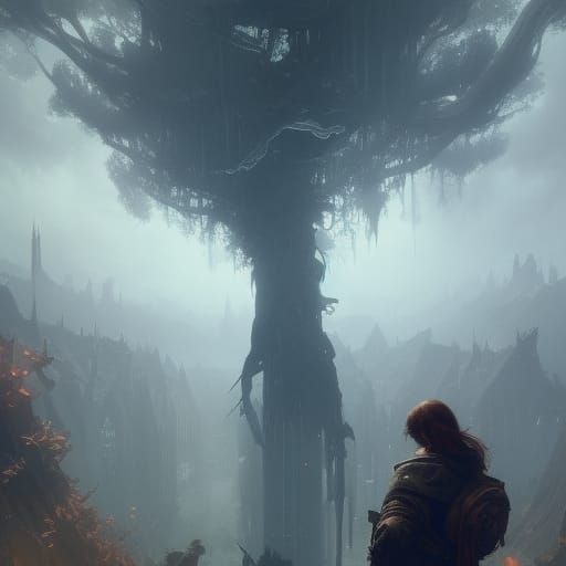 Miquella's Haligtree - AI Generated Artwork - NightCafe Creator