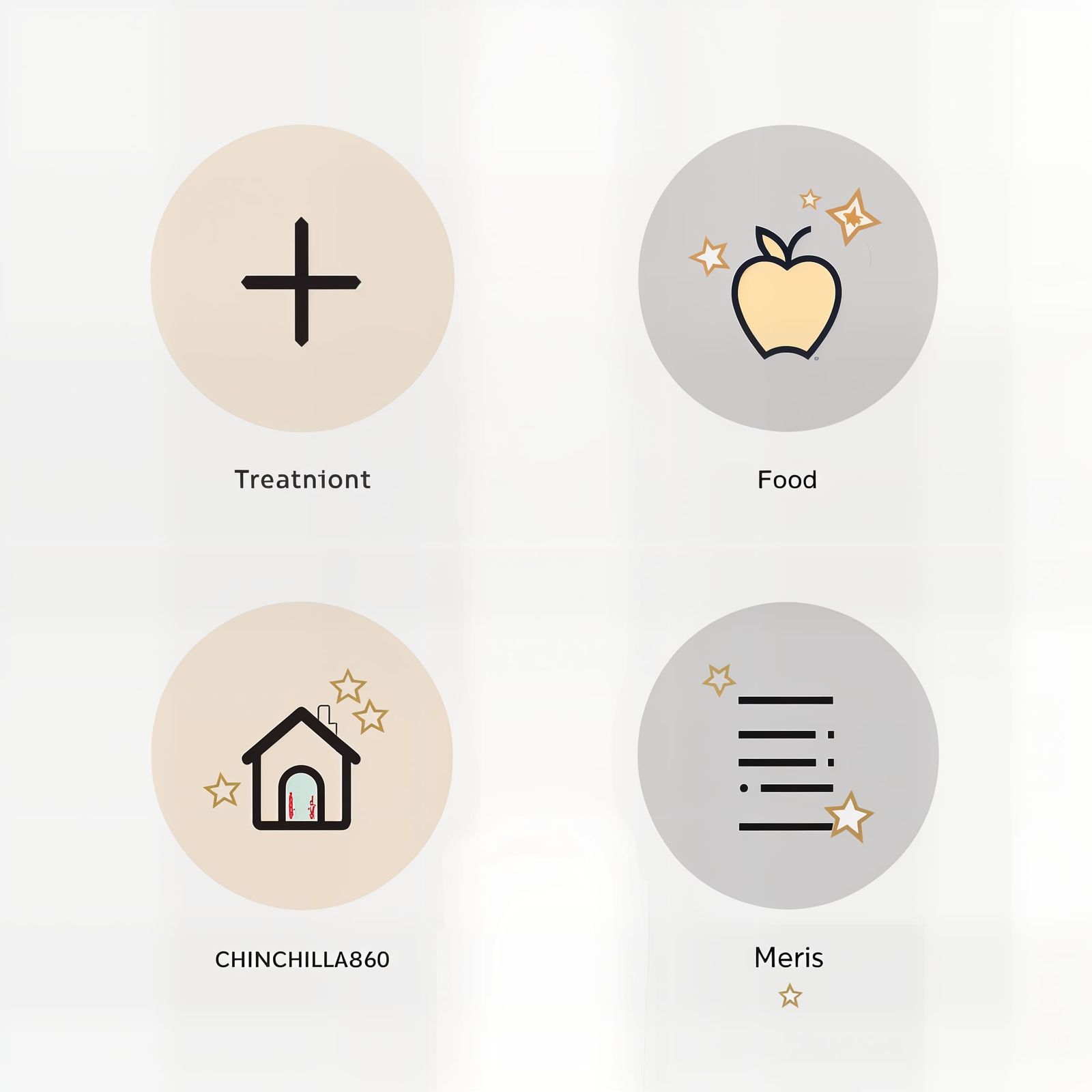 Minimalist Icons in Flat Design Style - AI Art