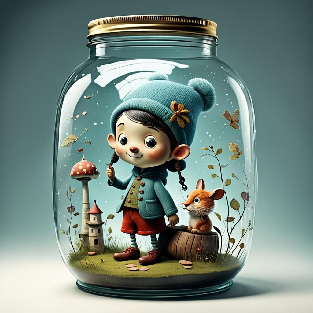 Things in Jars - AI Generated Artwork - NightCafe Creator