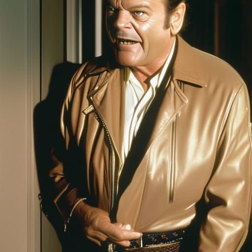 hyperdetailed Jack Nicholson bursting through the door in the shining ...