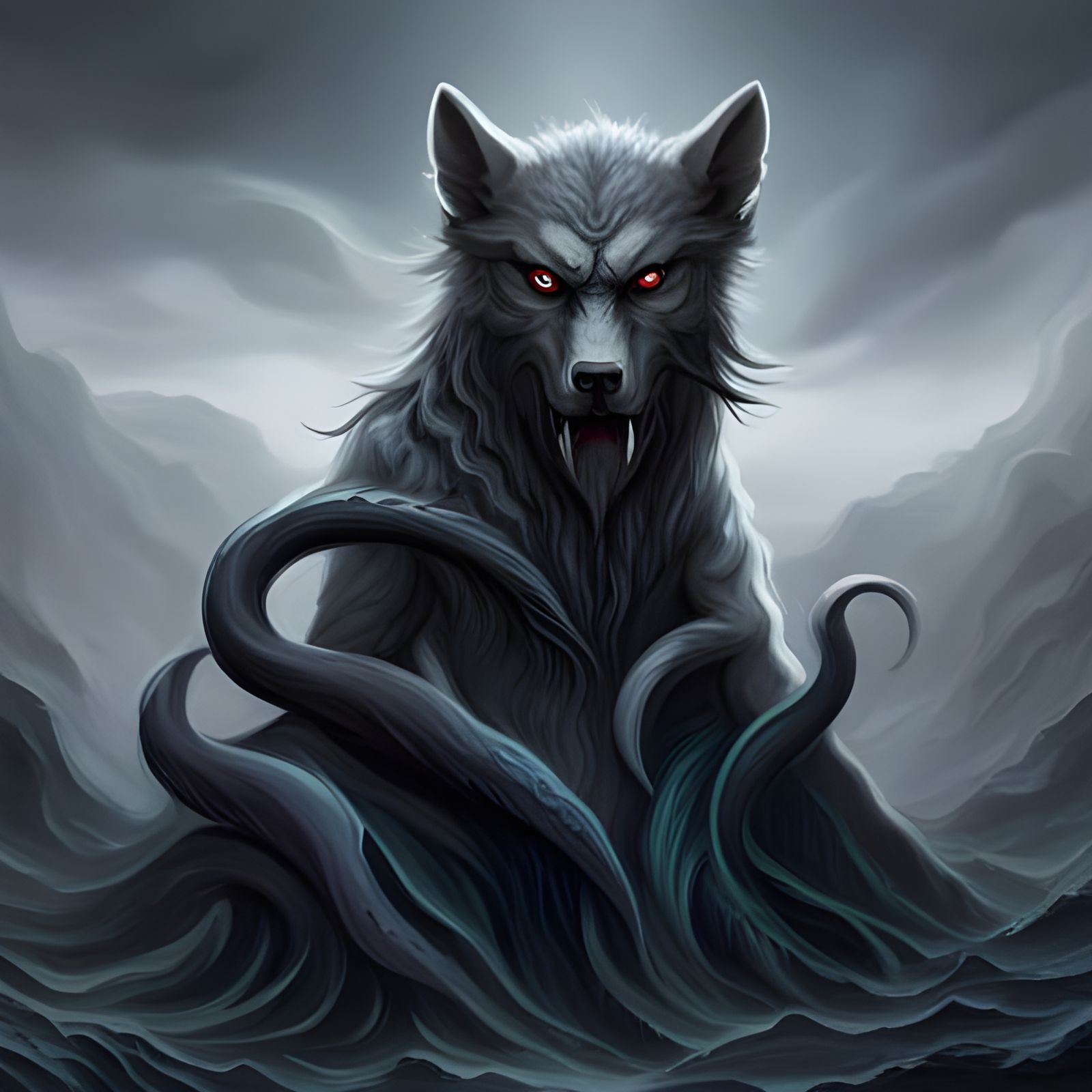 Cthulhu's dog - AI Generated Artwork - NightCafe Creator