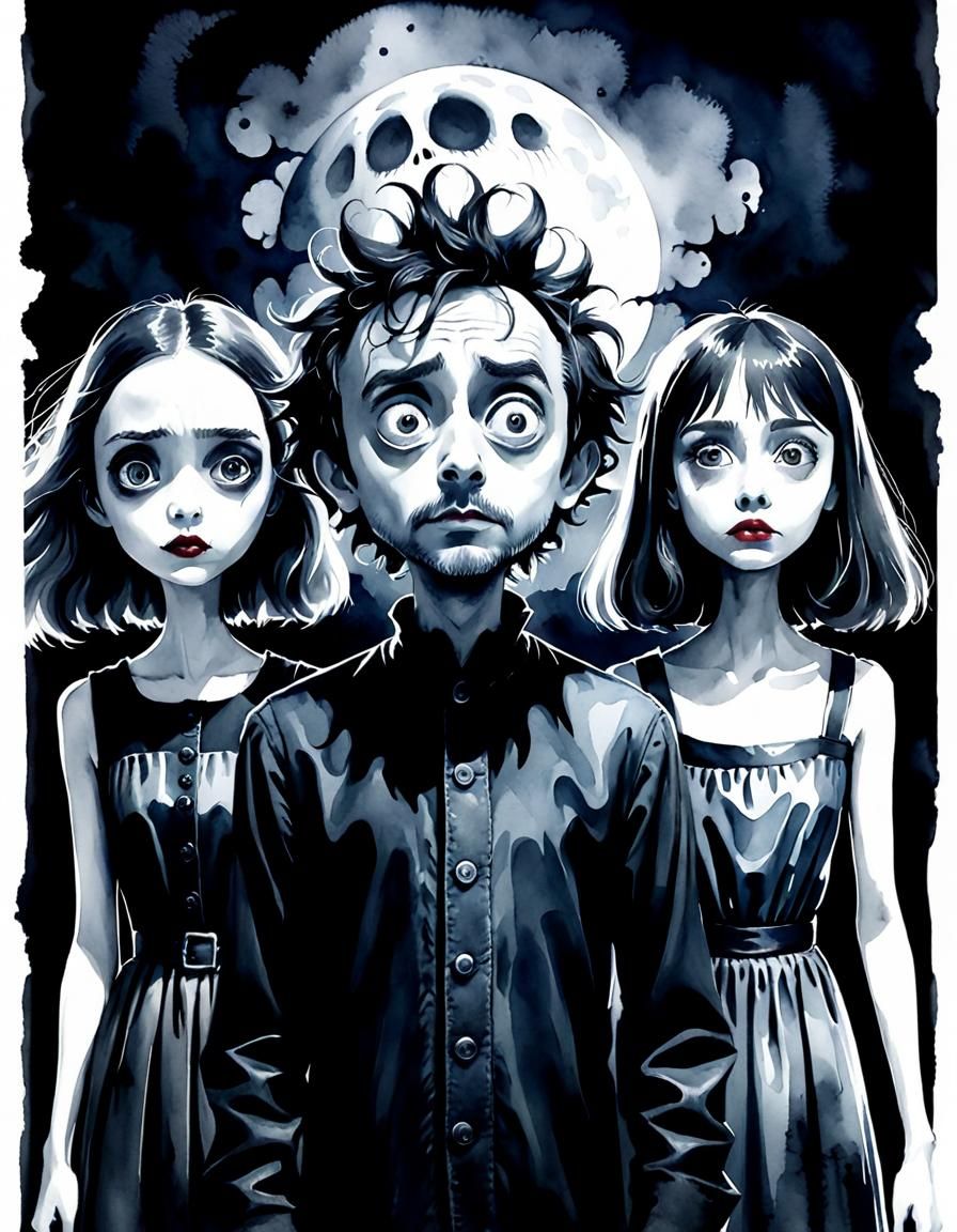 Trio horror - AI Generated Artwork - NightCafe Creator