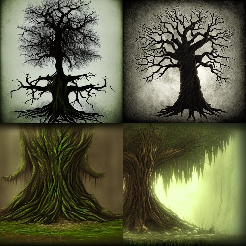 Tree, in the style of Dark Souls - AI Generated Artwork - NightCafe Creator