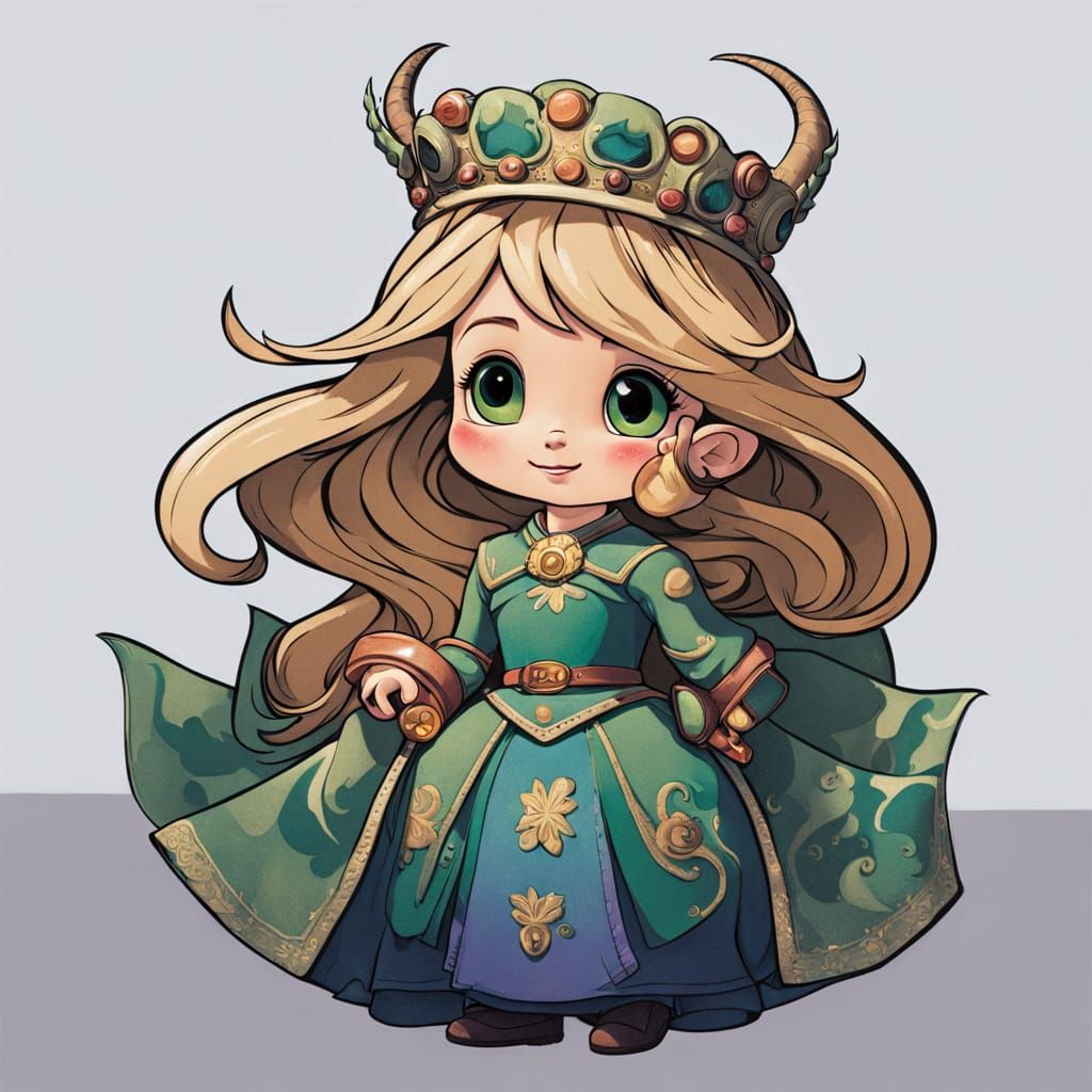 Chibi Princess Bubble Knight - Princess with Blonde Hair in ...
