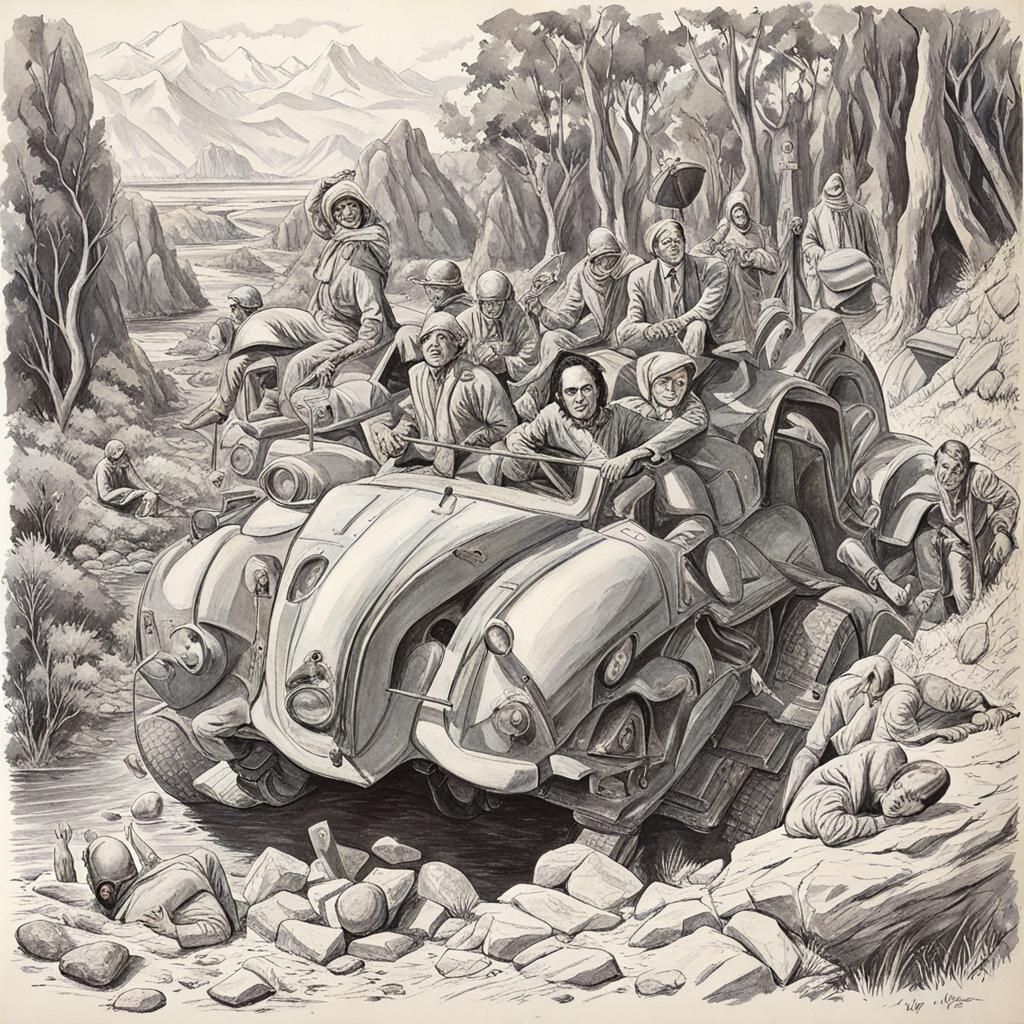 Jean Veber - AI Generated Artwork - NightCafe Creator