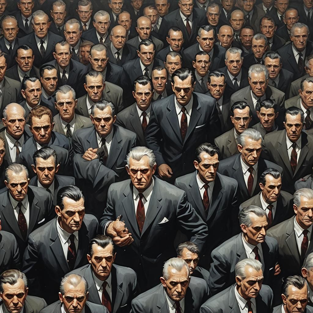STAND OUT FROM THE MOB sinister by Greg Rutkowski - AI Generated ...