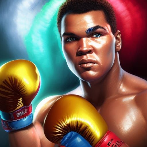 It's Just "Muhammad Ali" - AI Generated Artwork - NightCafe Creator