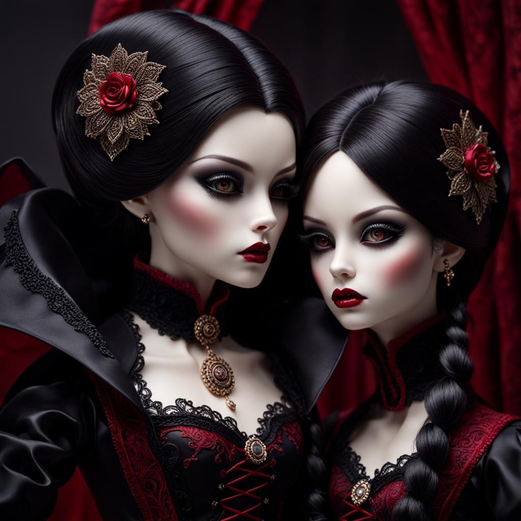 Vampire Dolls - AI Generated Artwork - NightCafe Creator