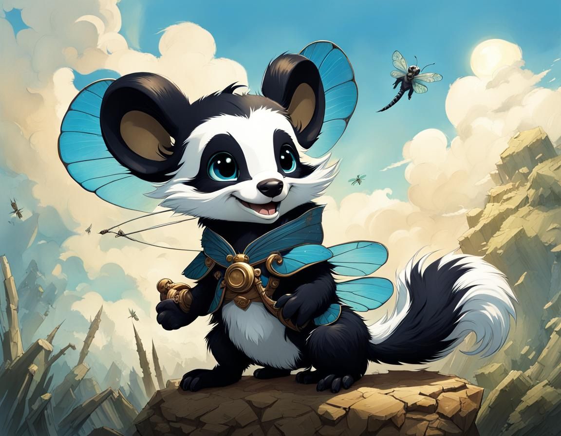 Magical Skunk . . . - AI Generated Artwork - NightCafe Creator