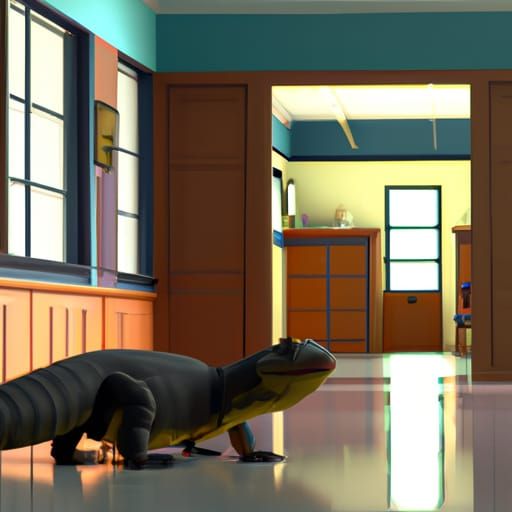 Hallway Monitor - AI Generated Artwork - NightCafe Creator