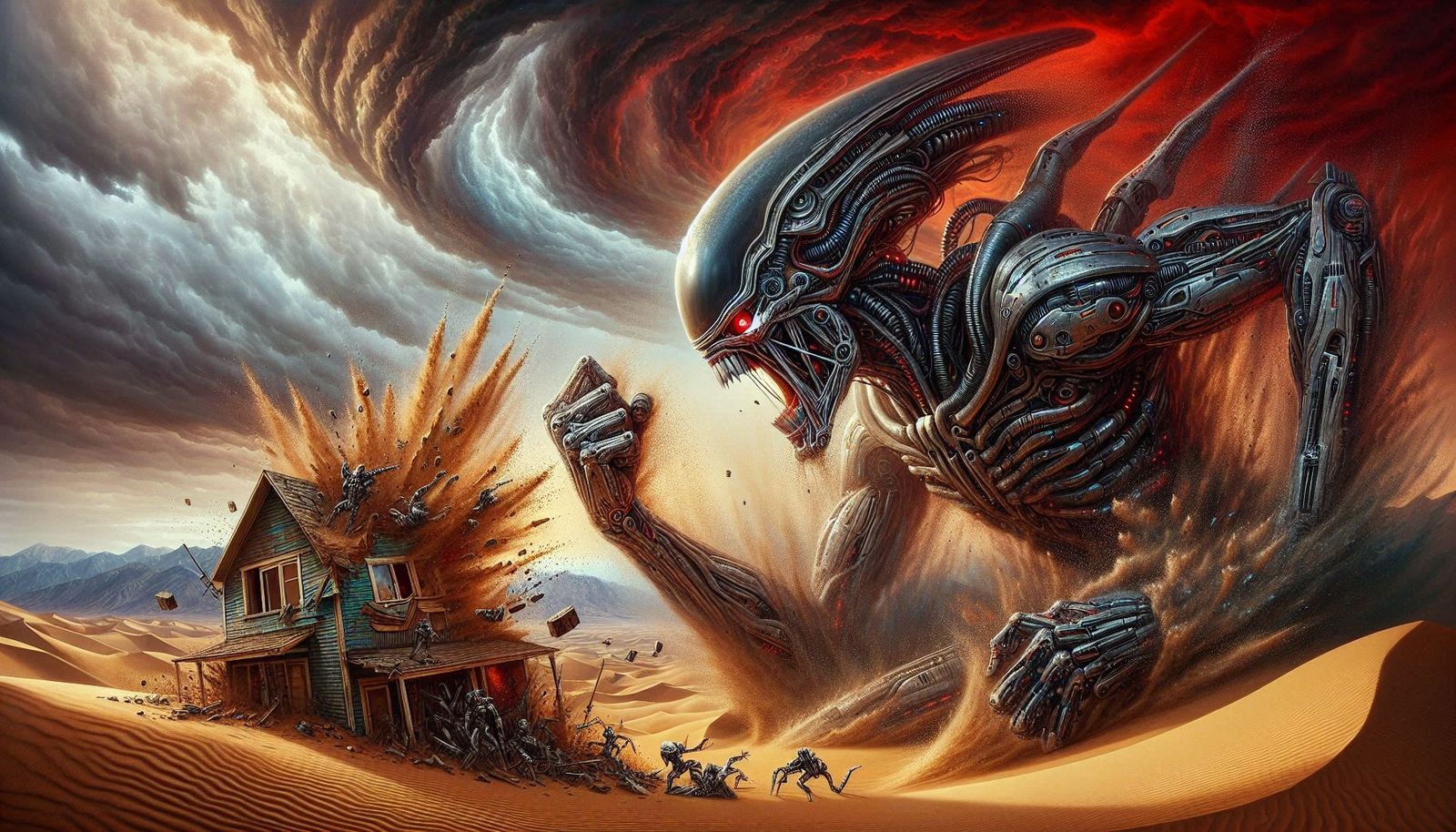 Alien vs Predator – Nevada 02 - AI Generated Artwork - NightCafe Creator