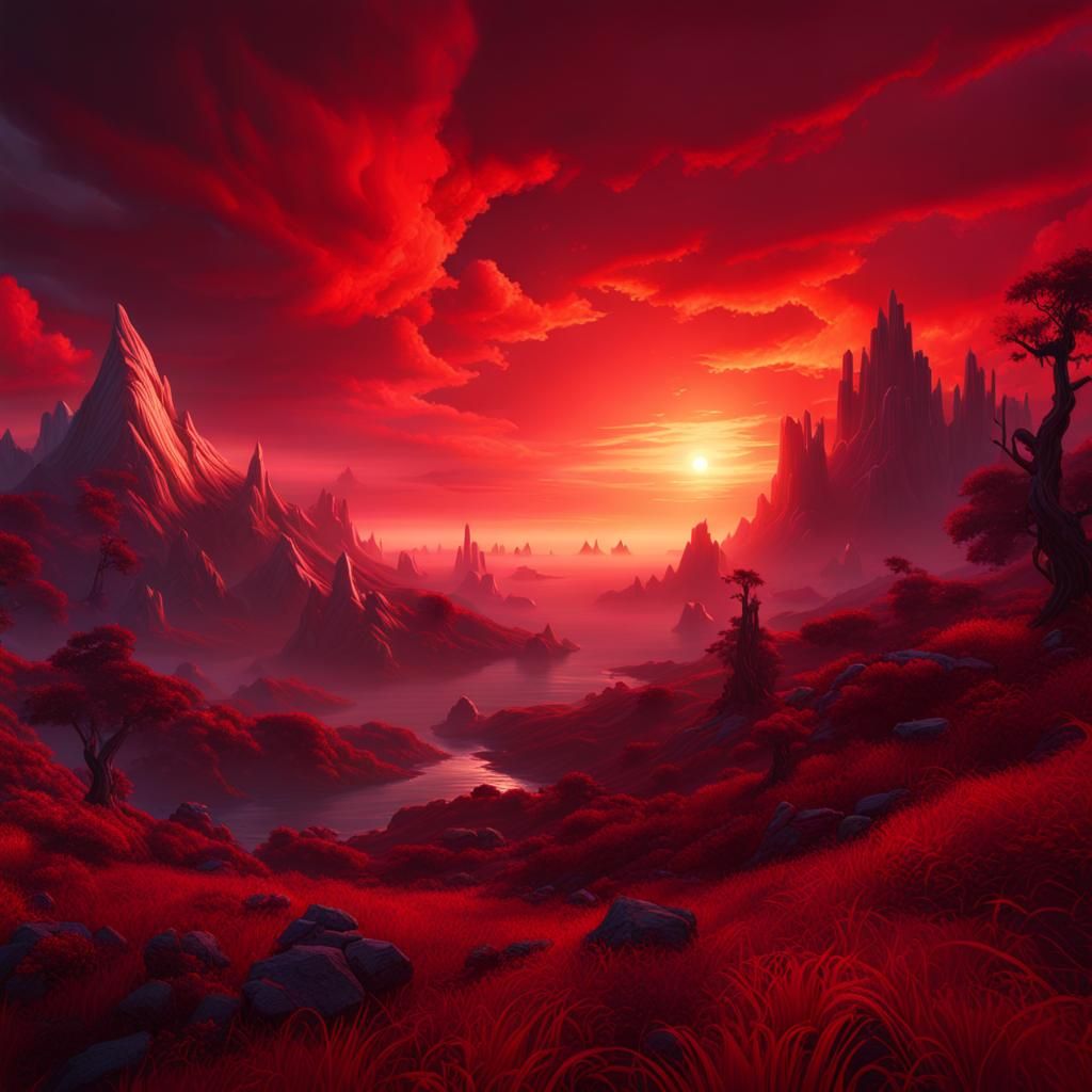 Red - AI Generated Artwork - NightCafe Creator