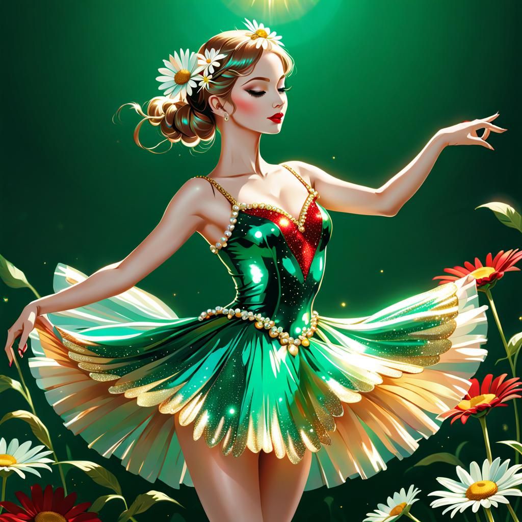 Daisy ballerina - AI Generated Artwork - NightCafe Creator