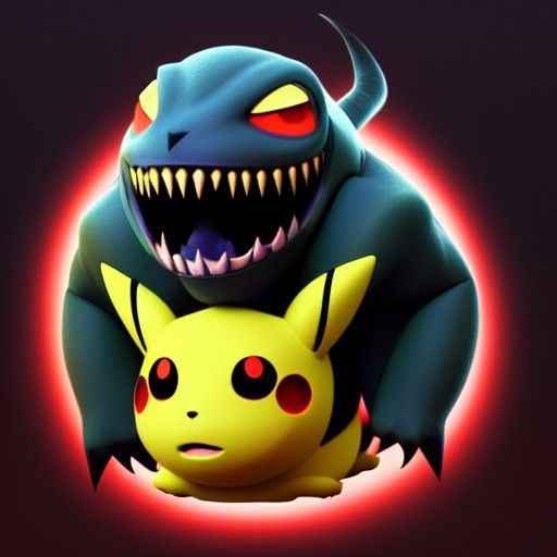 Demon-type Pokemon, pokemon chair and table - AI Generated Artwork ...