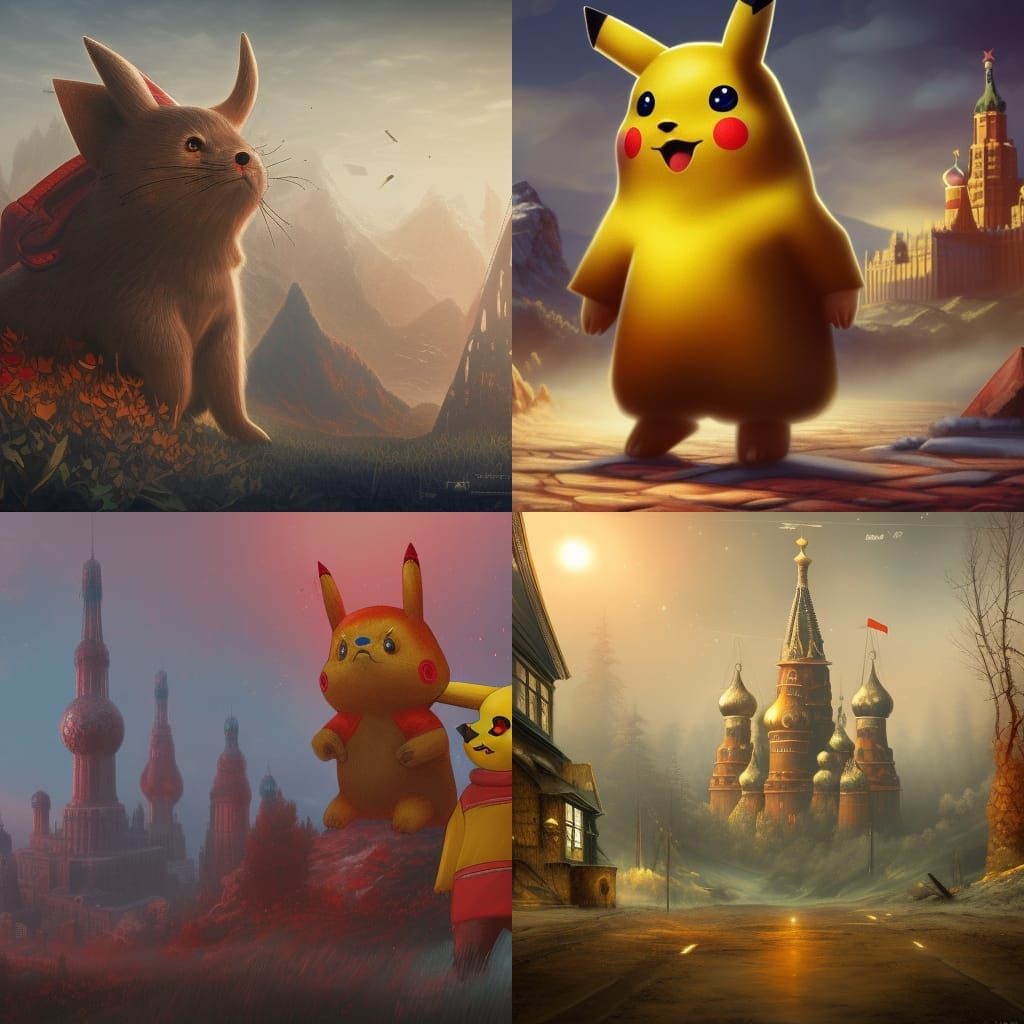 Soviet Pikachu urss - AI Generated Artwork - NightCafe Creator