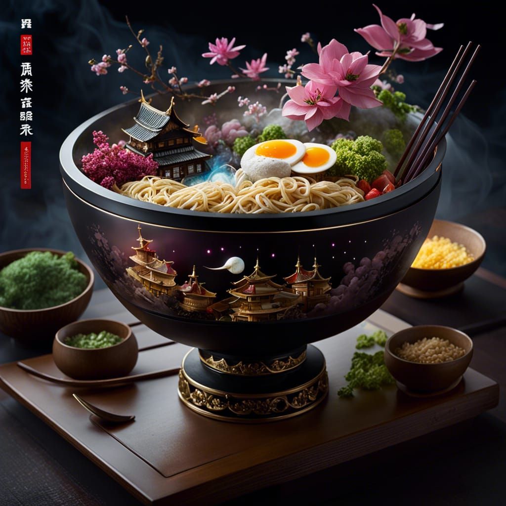 Ramen fantasy world - AI Generated Artwork - NightCafe Creator