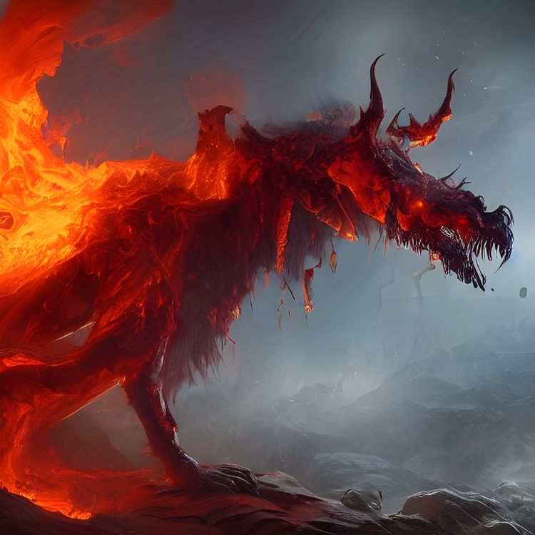Demonic Dragons - AI Generated Artwork - NightCafe Creator