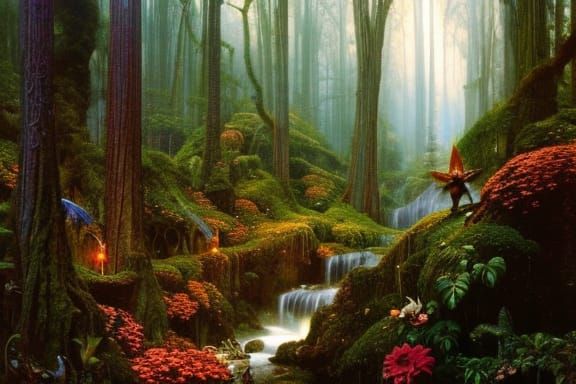 Fairy Forest - AI Generated Artwork - NightCafe Creator
